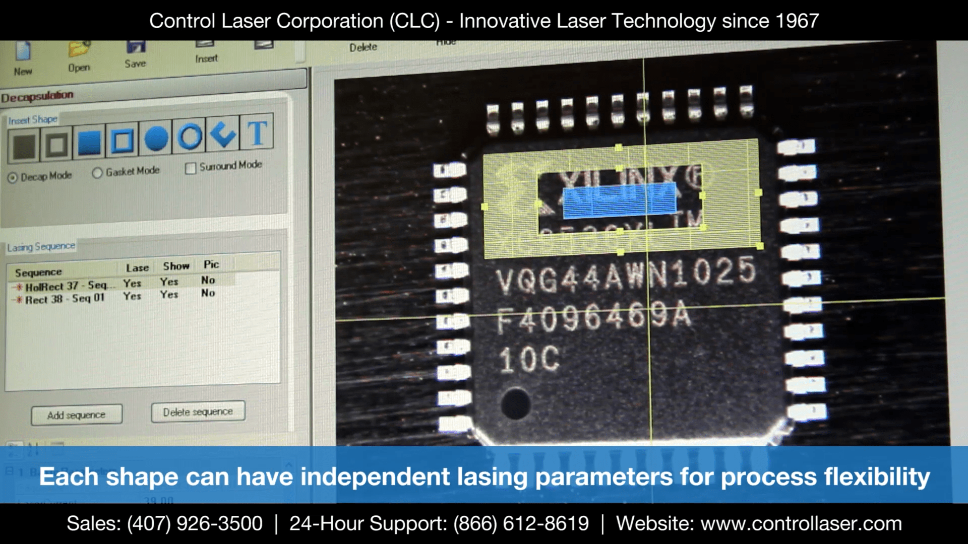 FALIT® Laser Decapsulation Software Features - Shape Tools - Control ...