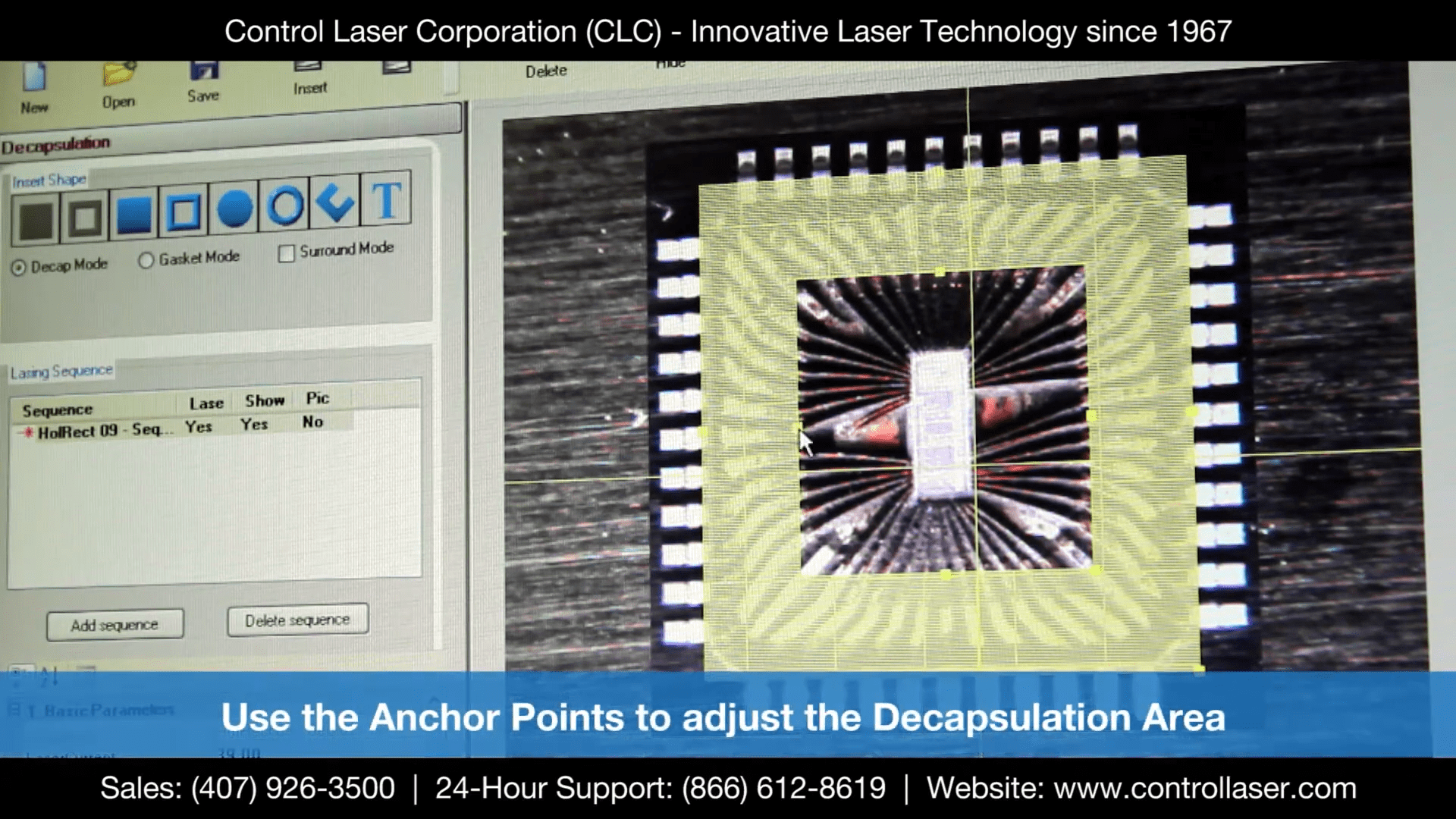 FALIT® Laser Decapsulation Software Features - Image Templates ...
